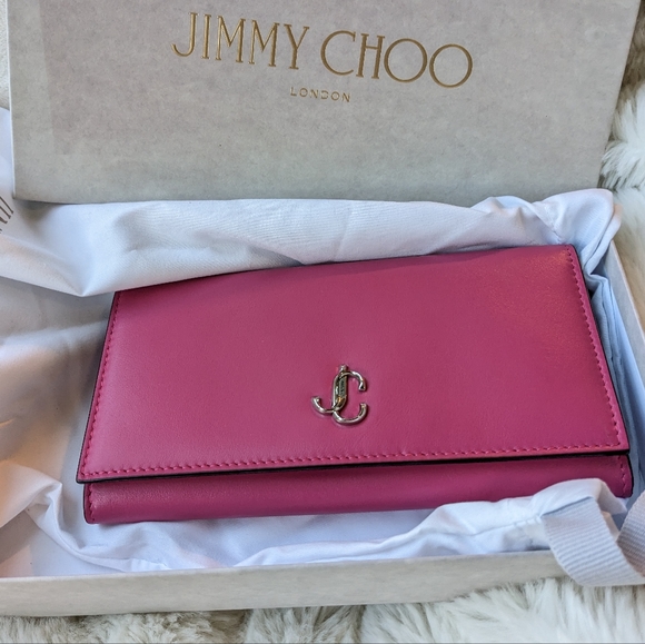 Jimmy Choo | Bags | Jimmy Choo Barbie Pink Clutch Wallet | Poshmark